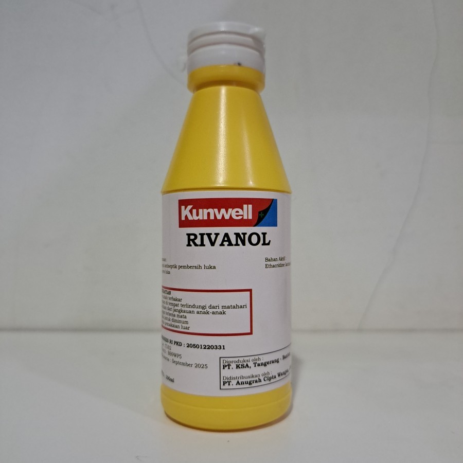 Jual Rivanol Kunwell 100 ML Antiseptik Luka | Shopee Indonesia