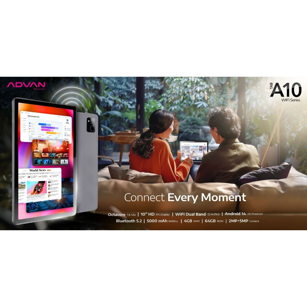 Jual Advan Tab A10 WIFI 4GB/64GB 10.1'' IPS Screen Tablet 5000mAh ...