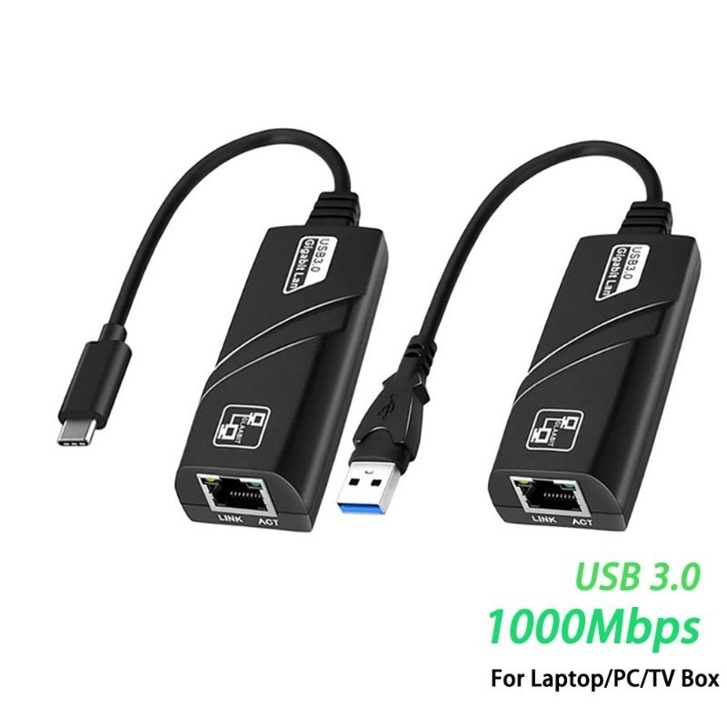 Jual [ SKS ] COD USB 3.1 Type C To LAN Ethernet Gigabit Adapter Up To 1 ...