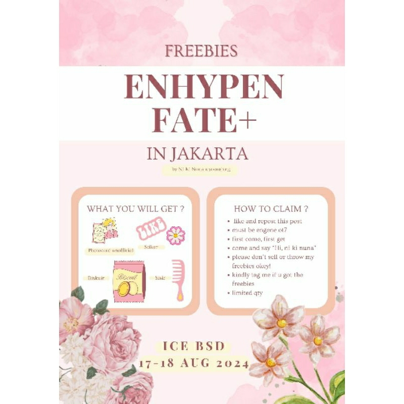 Jual Trade Freebies Enhypen | Shopee Indonesia
