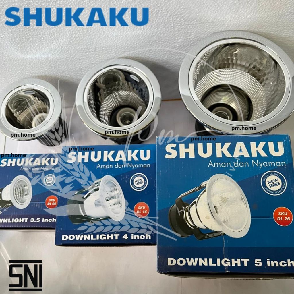 Jual Downlight Lampu Premium SHUKAKU 3.5, 4, 5 INCH / Kap Lampu ...