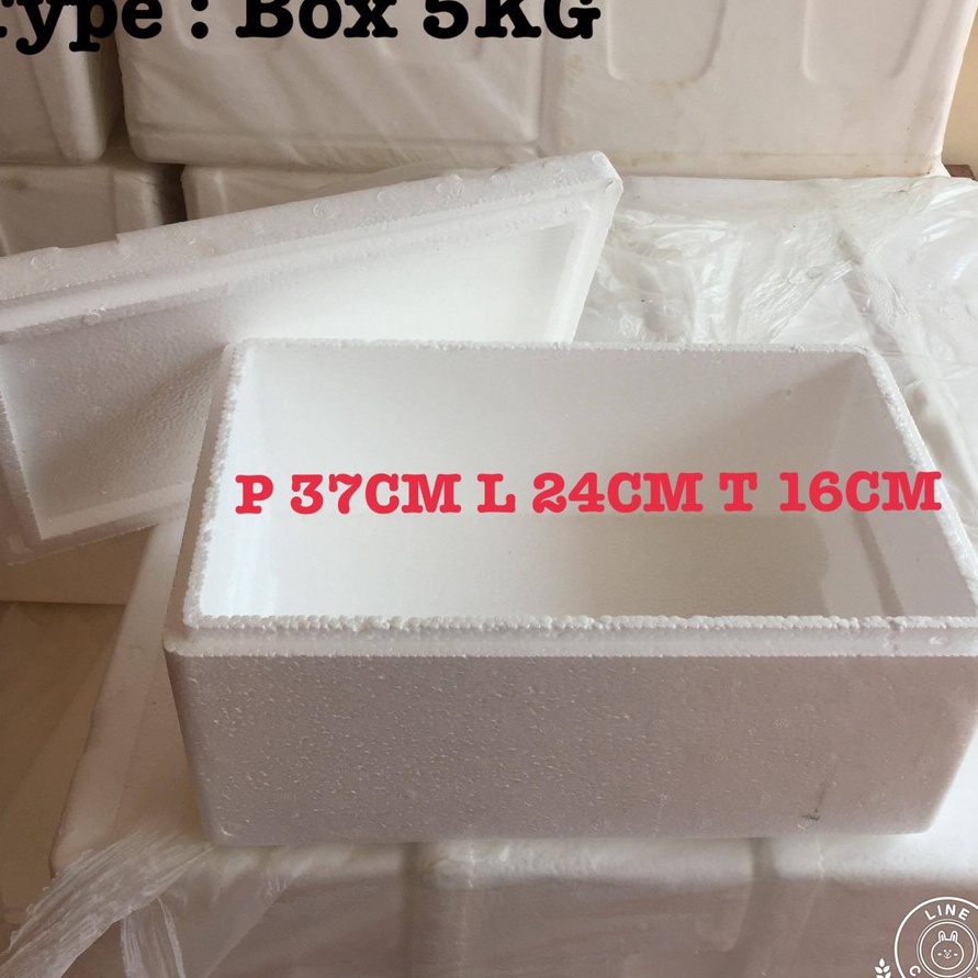 Jual KF7 Styrofoam box 5kgstyrofoam panjang 37CM | Shopee Indonesia