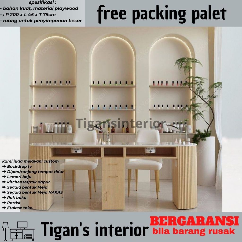 Jual Meja nail art meja rias meja resepsionis meja kasir meja kerja ...