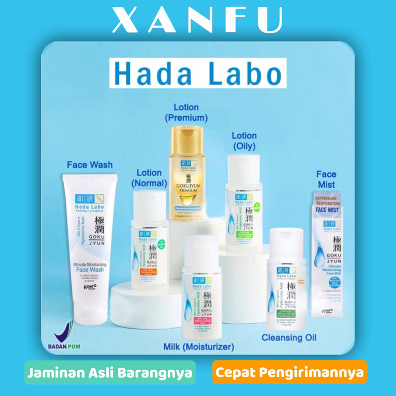 Jual Hada Labo Gokujyun Series|face wash| Toner | Moist | Cleansing Oil ...
