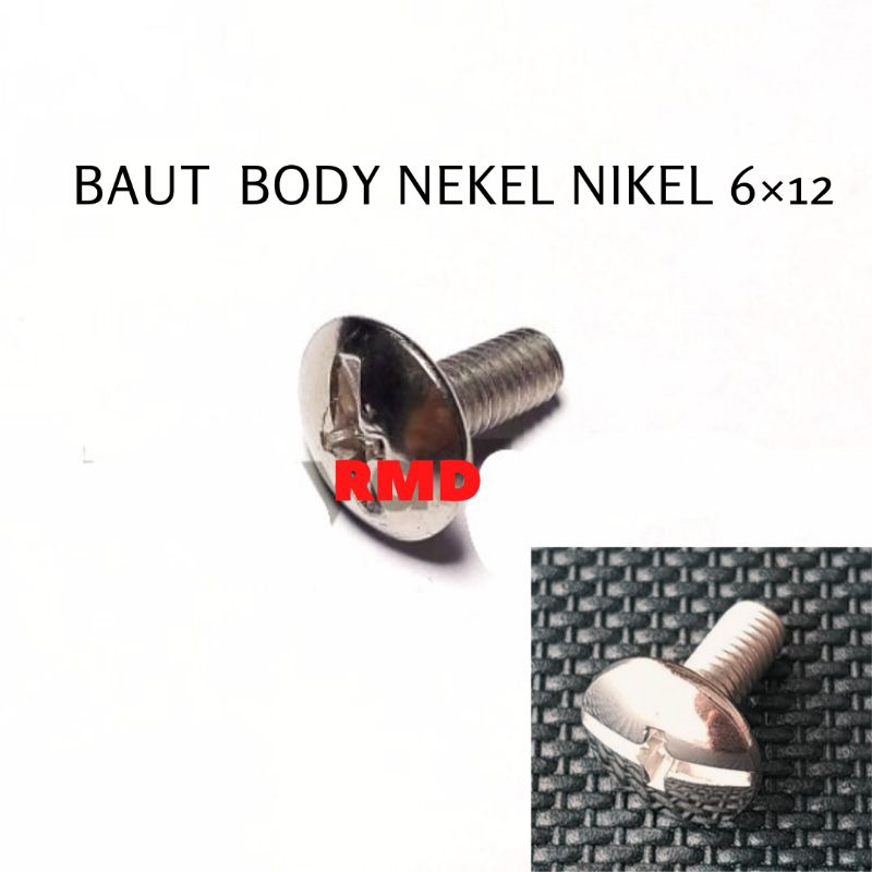 Jual Baut Body 6 x 12 Nekel Nikel | Shopee Indonesia