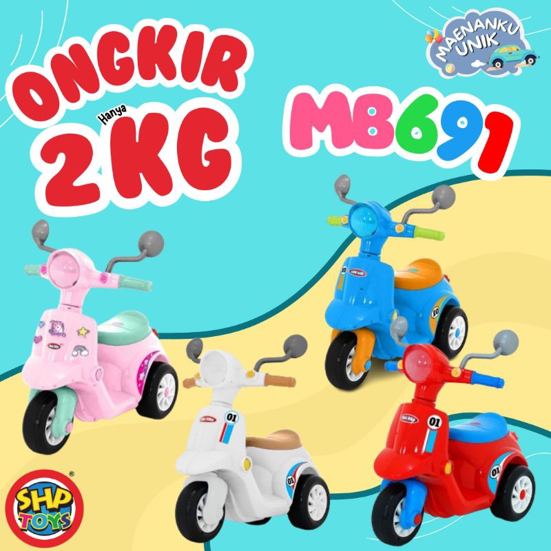 Jual Mainan Motoran Anak Mini Bike 691 SHP TOYS - Maenan Motoran MB 691 ...