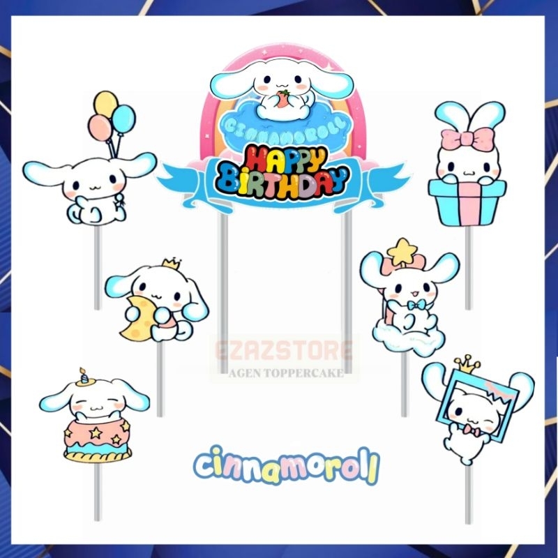 Jual topper karakter cinamoroll/hiasan kue ulang tahun toppercake ...