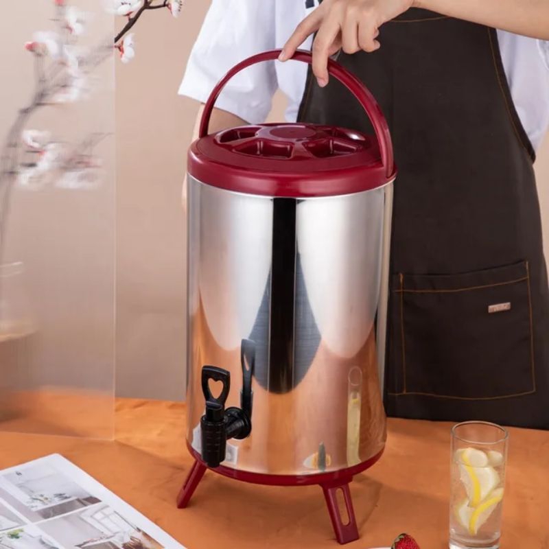 Jual MILKTEA BUCKET DISPENSER STAINLESS STEEL 10L | TERMOS DISPENSER ...