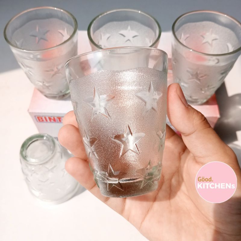 Jual G206 [6 PCS] GELAS KACA GELAS MINUM GELAS KOPI GELAS MURAH GELAS ...