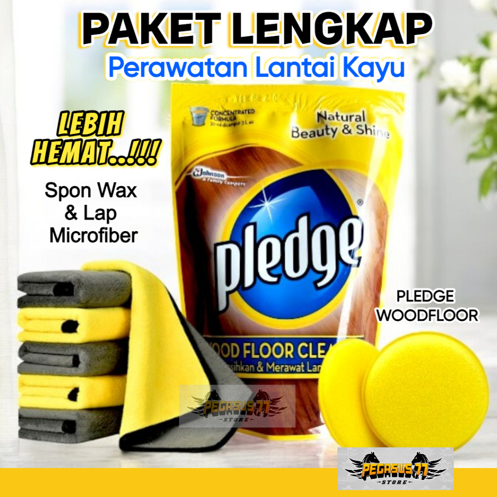 Jual PLEDGE WOOD FLOOR CLEANER LEBIH HEMAT PAKET LENGKAP PERAWATAN ...