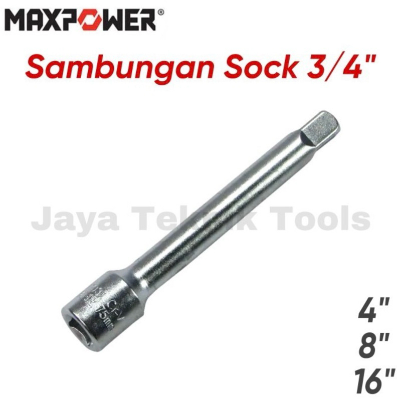 Jual Sambungan Sock 3/4" inch Maxpower Extension Bar Socket Sok Shock ...