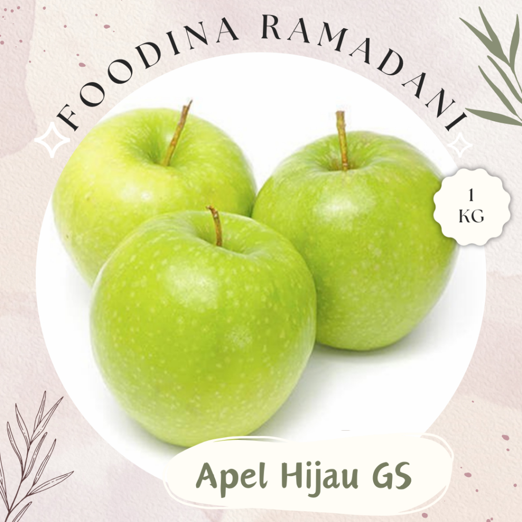 Jual APEL HIJAU GS Granny Smith Import - Apple Fresh [ Berat 1.000gr ...