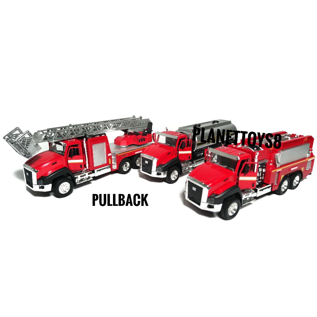 Jual Diecast Mobil Pemadam Kebakaran Damkar Firefighter Metal Truck ...