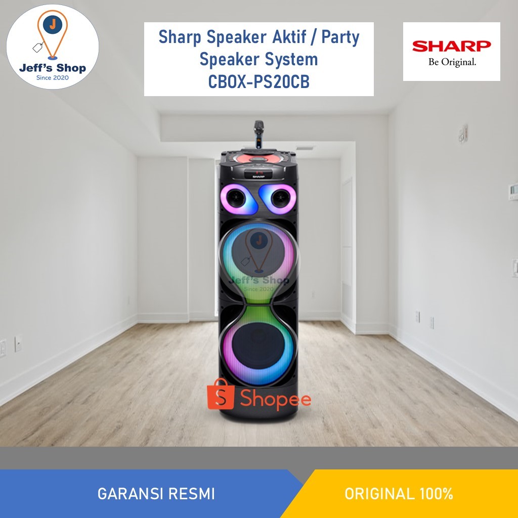 Jual Sharp Speaker Aktif / Party Speaker System CBOX-PS20CB | Shopee ...