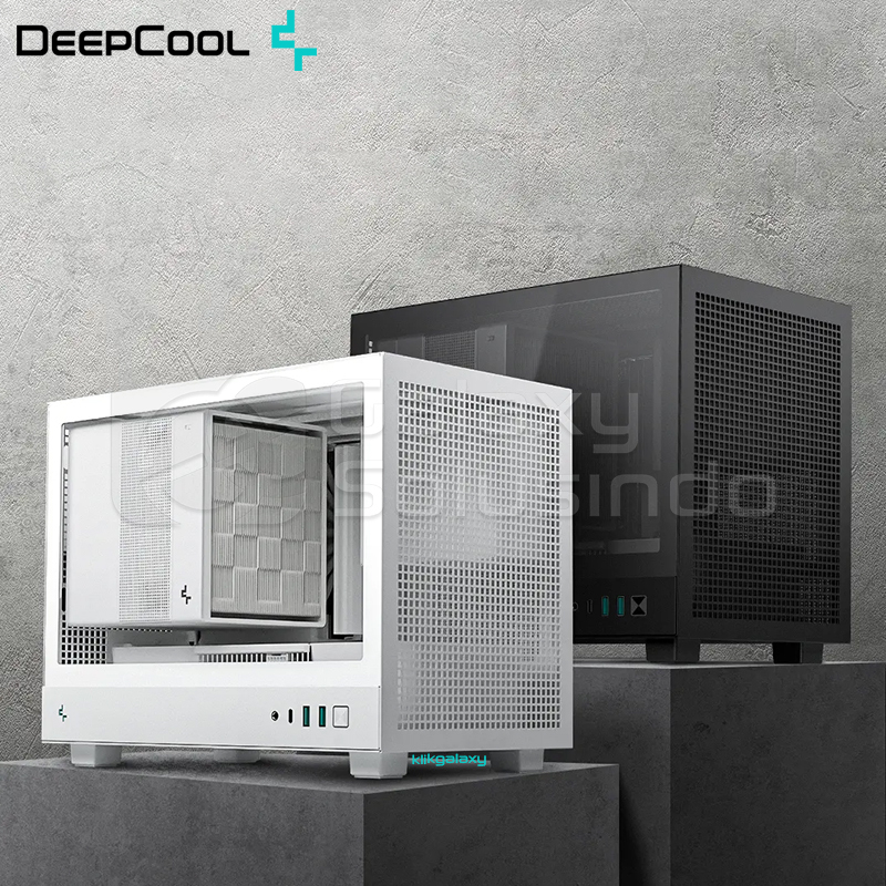 Jual DeepCool CH160 Tempered Glass Portable Mini-ITX Case - Black White ...