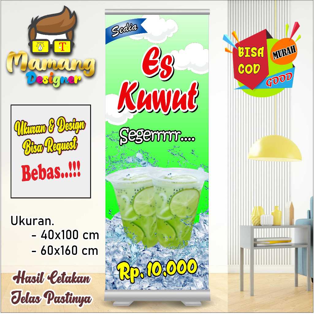 Jual Cetak Banner Spanduk custom Minuman Es Kuwut bb | Shopee Indonesia