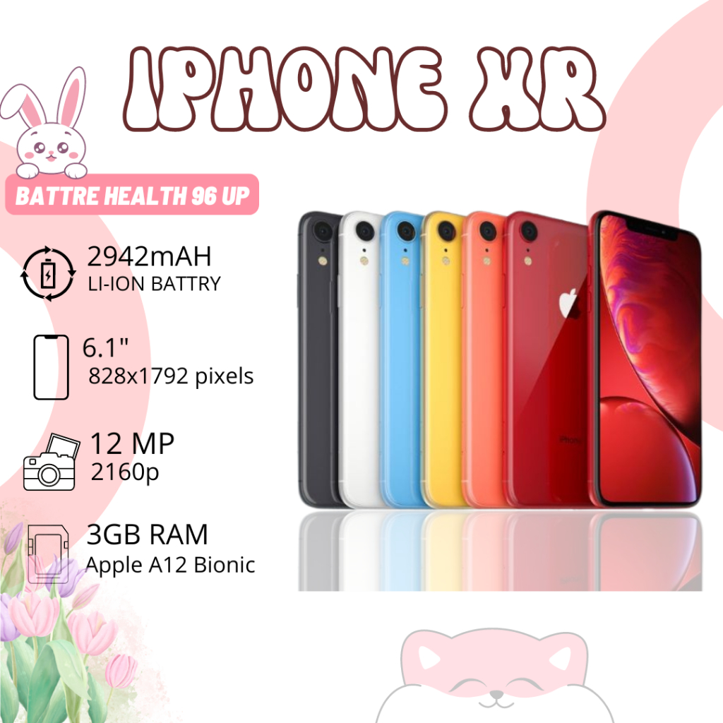 Jual Apple IPHONE XR 64GB/128GB/256GB MULUS GOOD CONDITIONS FULLSET SECOND ORIGINAL 100% ...