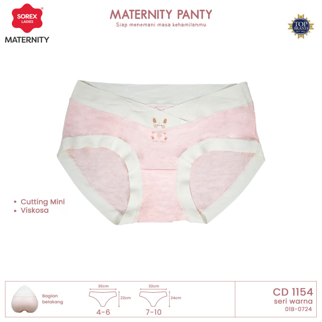 Jual Sorex Celana Dalam Wanita Hamil CD Maternity Panty Viskosa Cutting Mini Low Waist CD 1154 ...