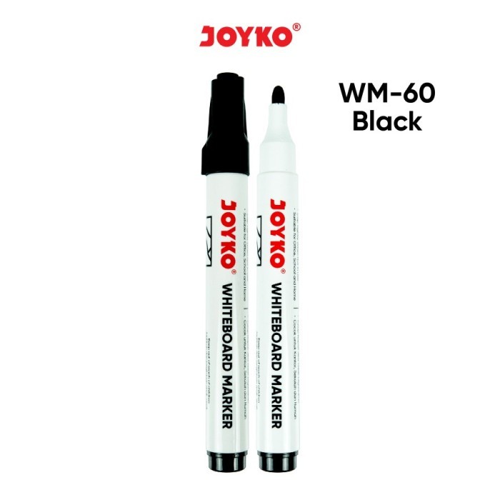 Jual Joyko whiteboard marker WM-60 hitam | Shopee Indonesia