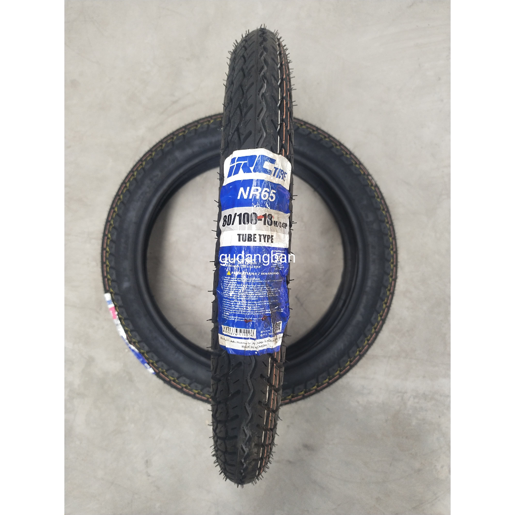 Jual ( TUBETYPE - RING 18 ) NR65 80 / 100 - 18 IRC NR 65 Ban Luar Motor ...