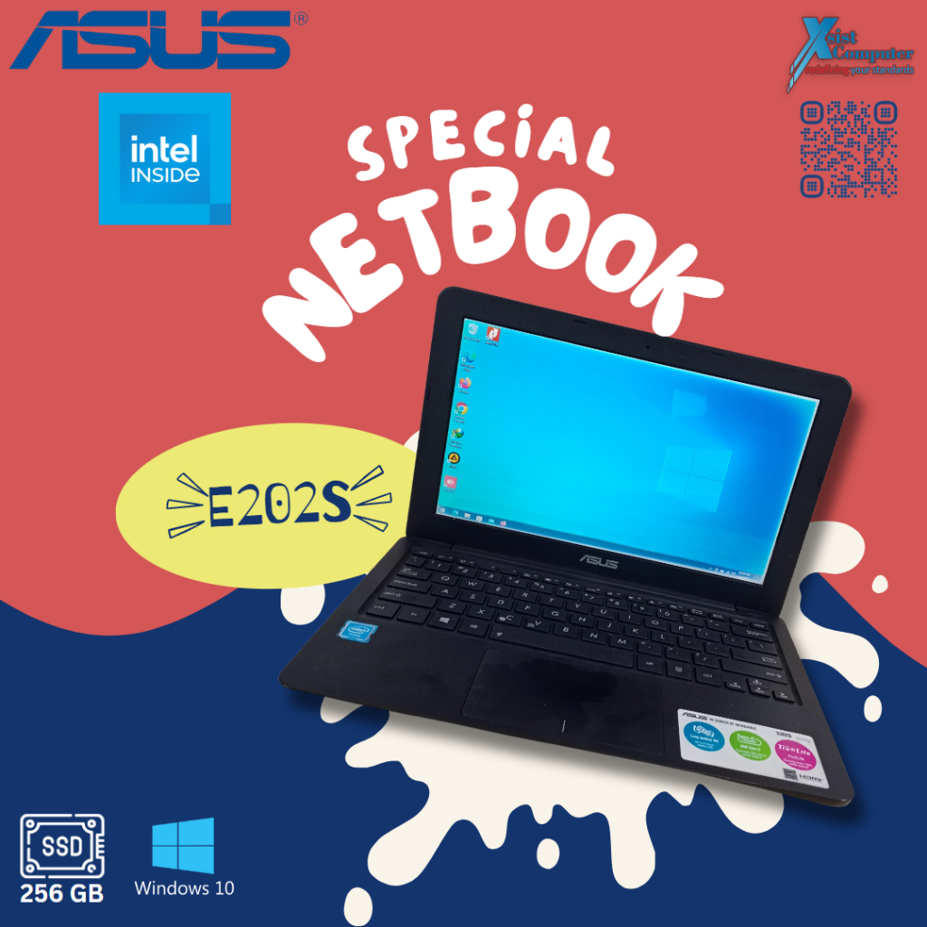 Jual ASUS E202S CELERON RAM 2GB SSD 256GB BEKAS MURAH | Shopee Indonesia