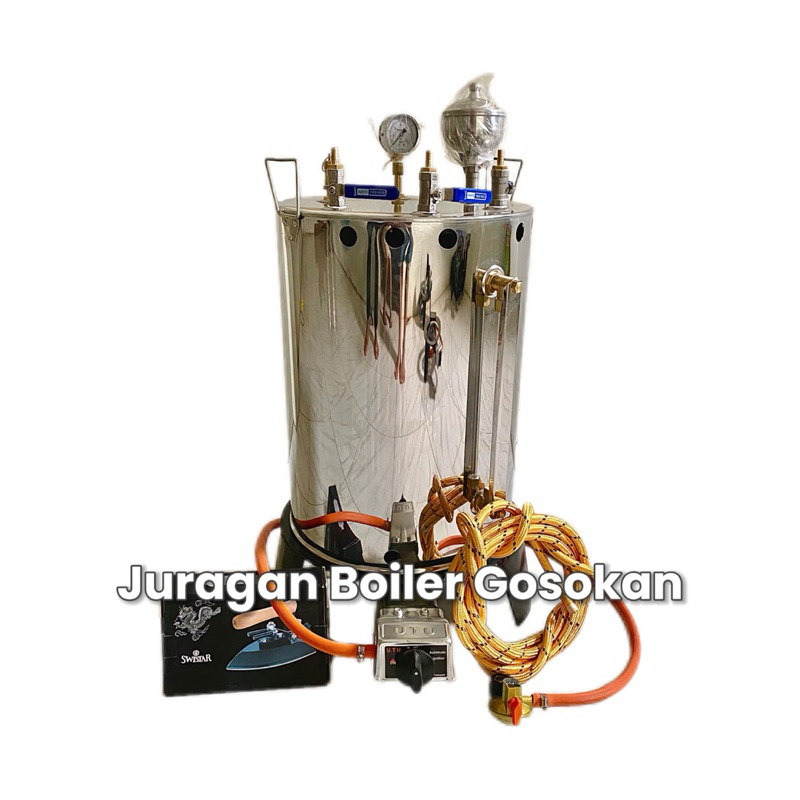 Jual Setrika Uap Boiler Fullset 5 Liter Laundry Konveksi Stainless ...