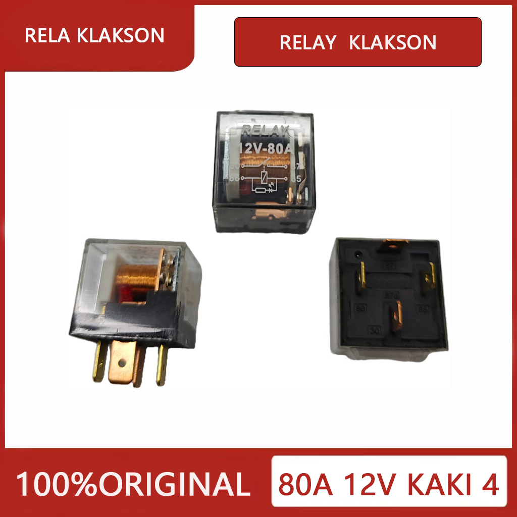 Jual Relay Klakson Relay Transparan 4 Kaki 5 Kaki 12V Volt 80A | Shopee ...