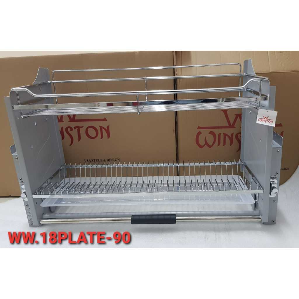 Jual Rak Tarik Elevator Basket Winston WW 18 Plate 90 SS Piring Lemari ...