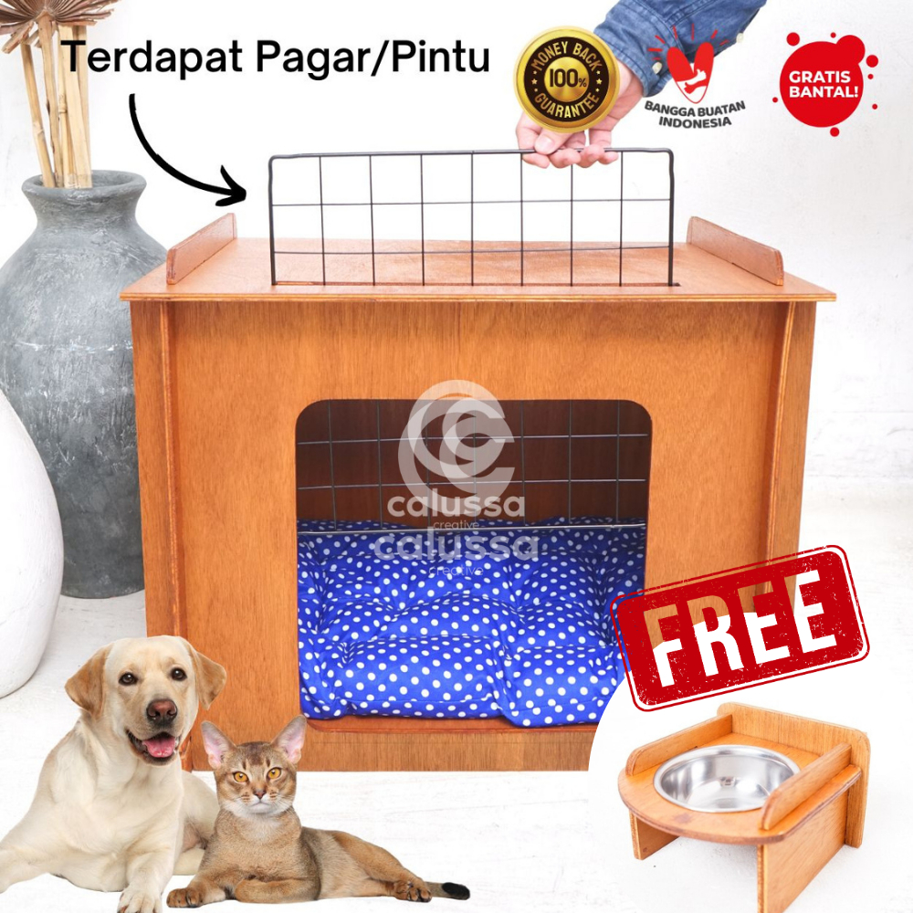 Jual [DEXTER PINTU JUMBO] Cat Dog Pet House Dengan Pintu Sekat - Rumah ...