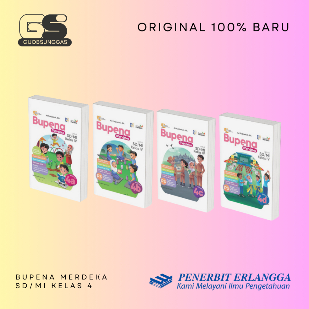 Jual BUPENA MERDEKA SD/MI (NON REVISI) KELAS 4 JL. 4A 4B 4C 4D KURIKULUM MERDEKA - ERLANGGA ...