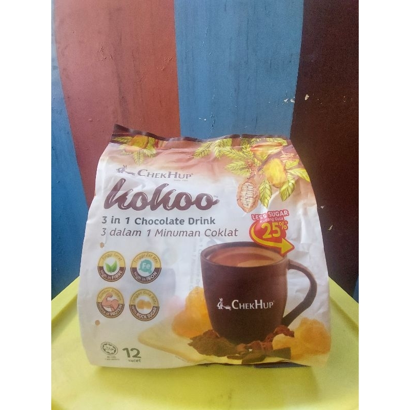 Jual Chek Hup Kokoo 3in1 Chocolate Drink Original (12x40gr) ChekHup ...