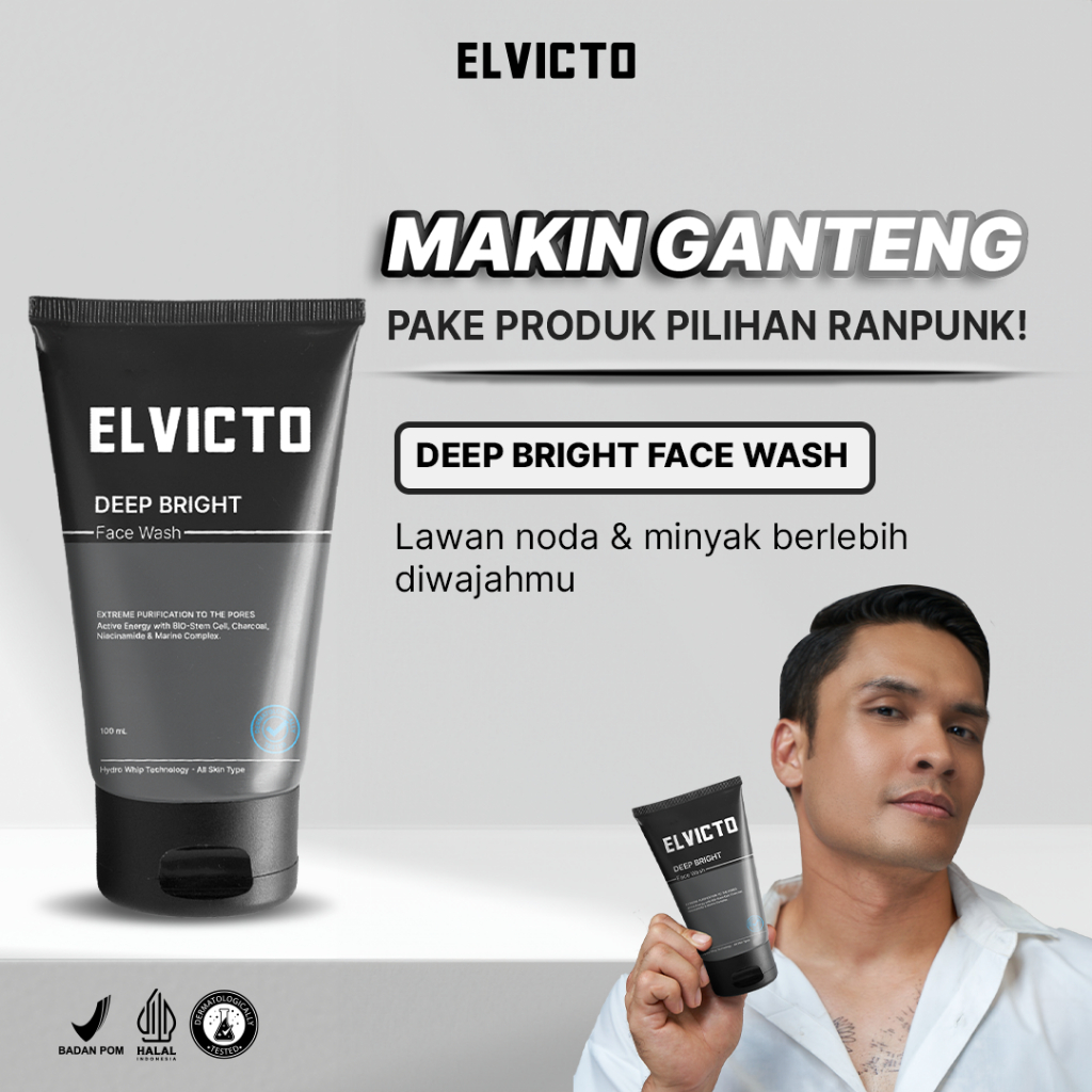 Jual PRODUK PILIHAN RANDY PANGALILA | ELVICTO DEEP BRIGHT FACE WASH | Shopee Indonesia