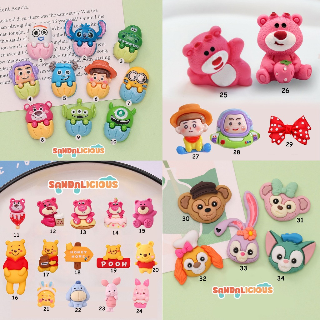 Jual (D) Jibbitz Charm Sandal Baim Karakter Disney - Pin Hiasan Sandal ...