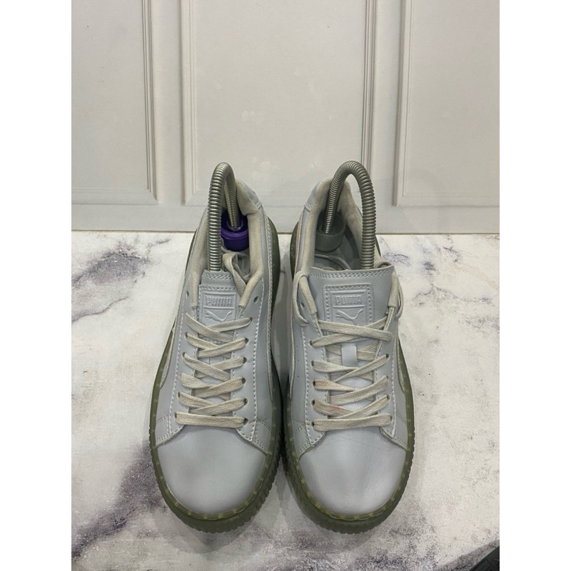 Jual Sepatu Preloved / Thrift (Puma biru muda) | Shopee Indonesia