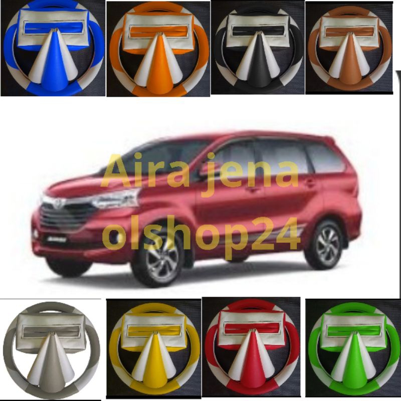 Jual sarung stir mobil lengkap tisu dan perseneling bungkus cover stir ...