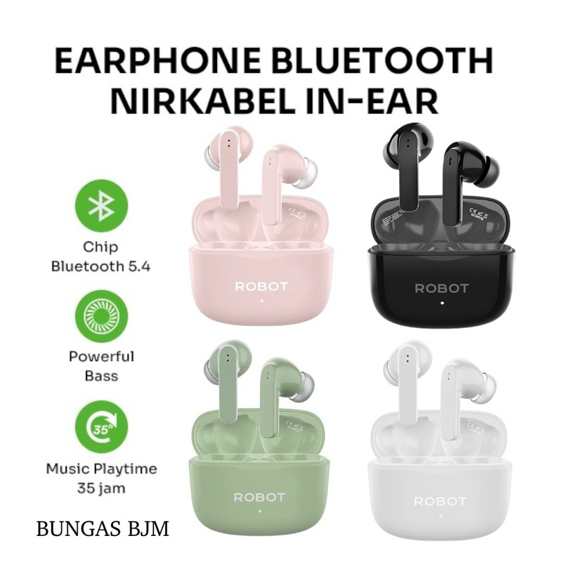 Jual ROBOT TWS AIRBUDS T70E BLUETOOTH 5.4 | Shopee Indonesia