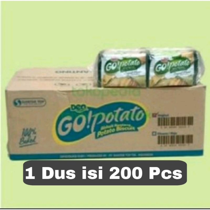 Jual GO! POTATO BISKUIT KENTANG RASA KENTANG ISI 10 BALLS X 20 PACKS X ...