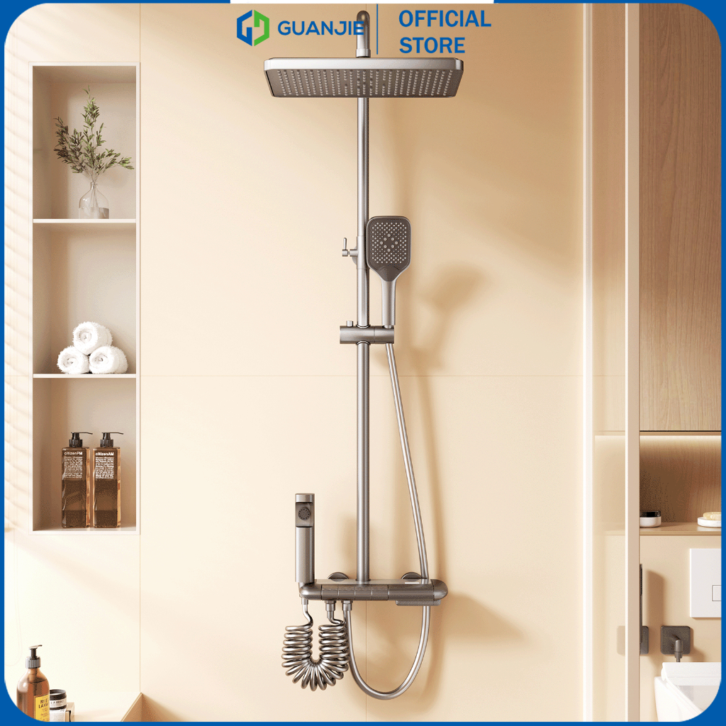 Jual GUANJIE - shower kamar mandi satu set + keran shower + set shower ...