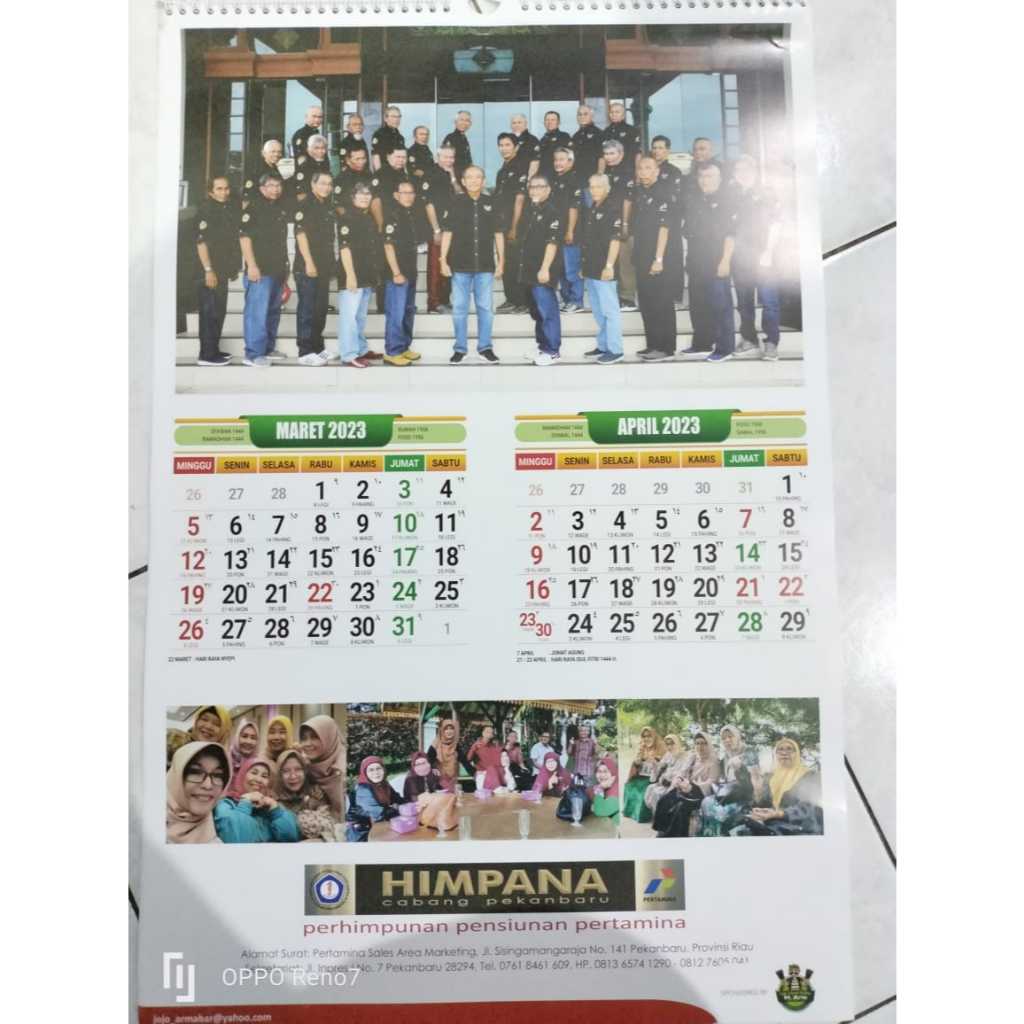 Jual Custom Kalender DInding Tahun 2026 Jilid Klem Seng / Kalender ...