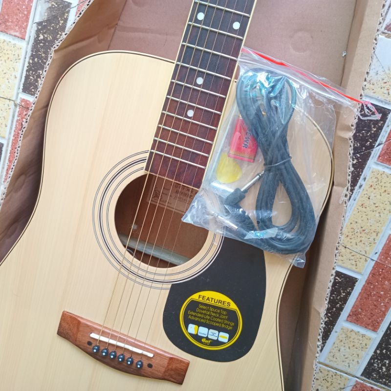 Jual Senar Gitar Akustik Eletrik Cort Tanam Besi | Shopee Indonesia