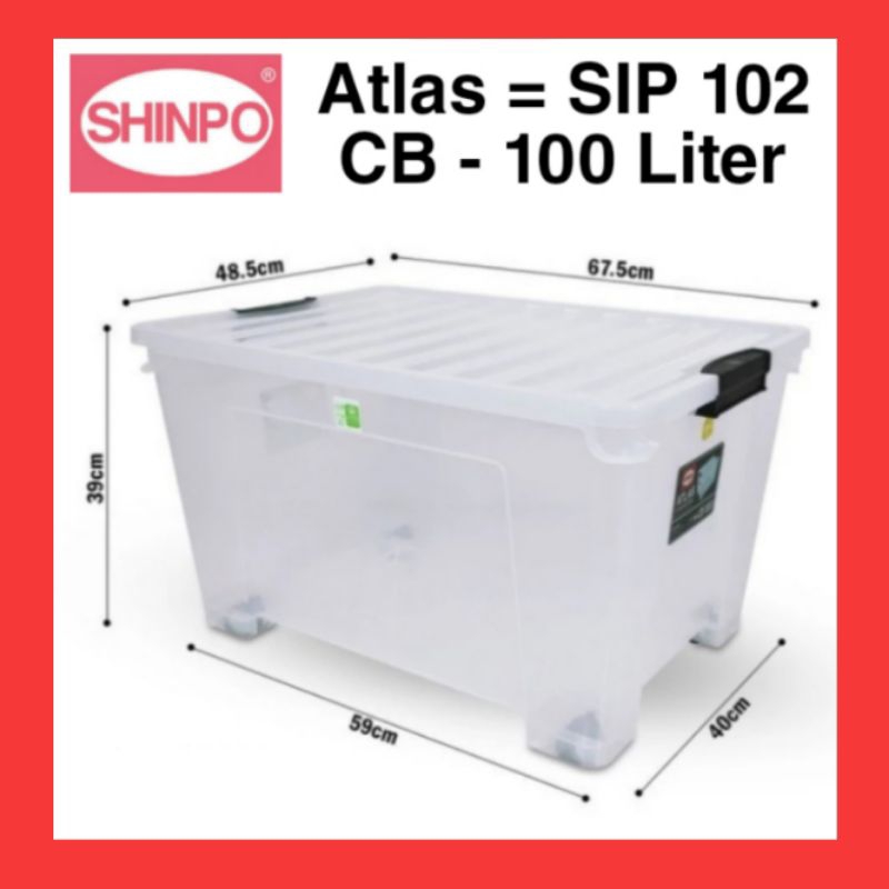 Jual Shinpo Atlas box container sip 102 cb 100 Liter/Box Kontener ...