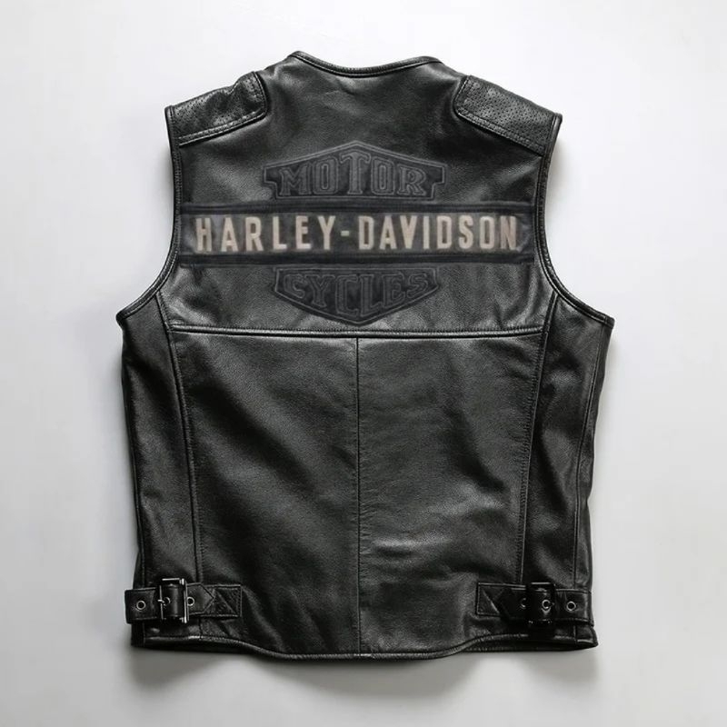 Jual ROMPI KULIT HARLEY DAVIDSON VEST KULIT SAPI ASLI SRANGKEN BRAZIL ...