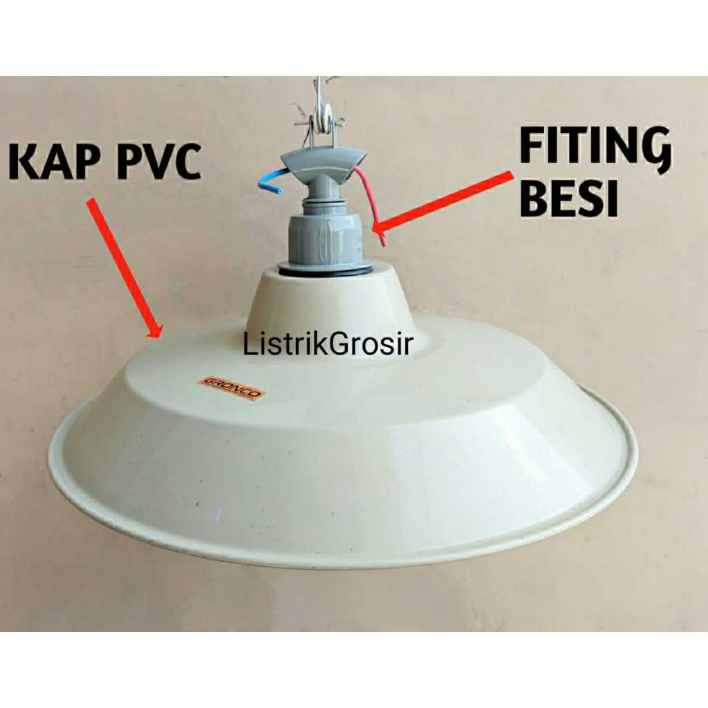 Jual FITTING BESI + KAP PVC 30CM Gronco SET Kap PVC + Fiting BESI Kap ...