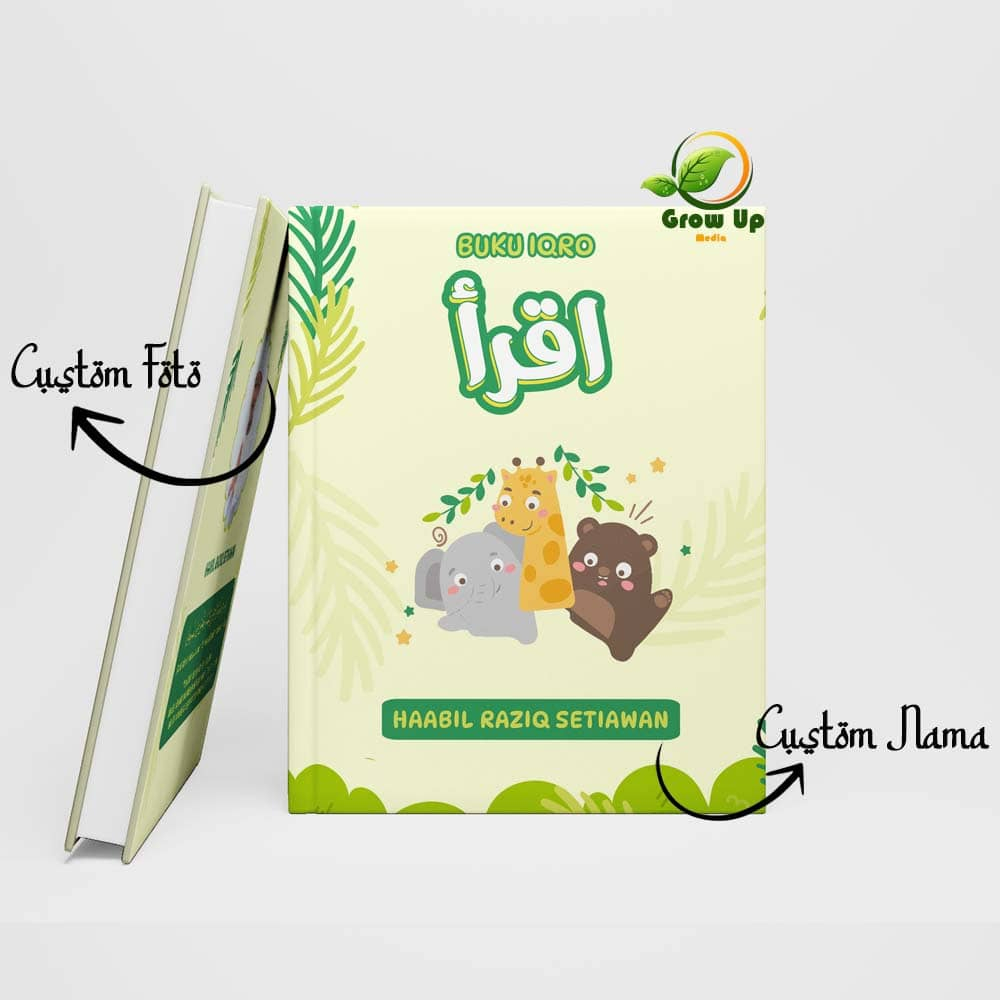 Jual Iqro Custom Tulis Nama Desain Cover Iqro Warna Custom Hard Cover ...