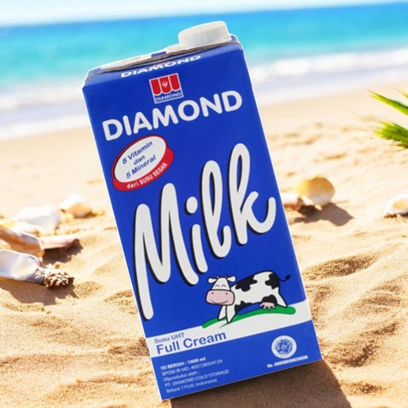 Jual DIAMOND MILK UHT FULL CREAM 1 LITER | Shopee Indonesia