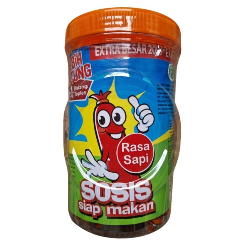 Jual Sosis So Nice Siap Makan Rasa Sapi 1 Toples | Shopee Indonesia