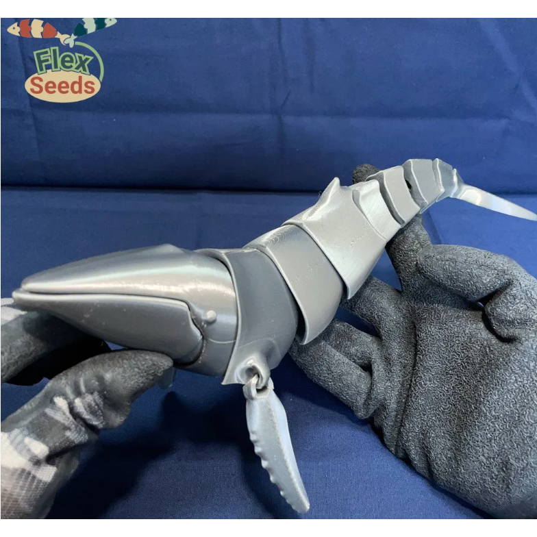 Jual Articulated Whale Ikan Paus Toy Mainan Anak Ikan Paus Fleksibel ...