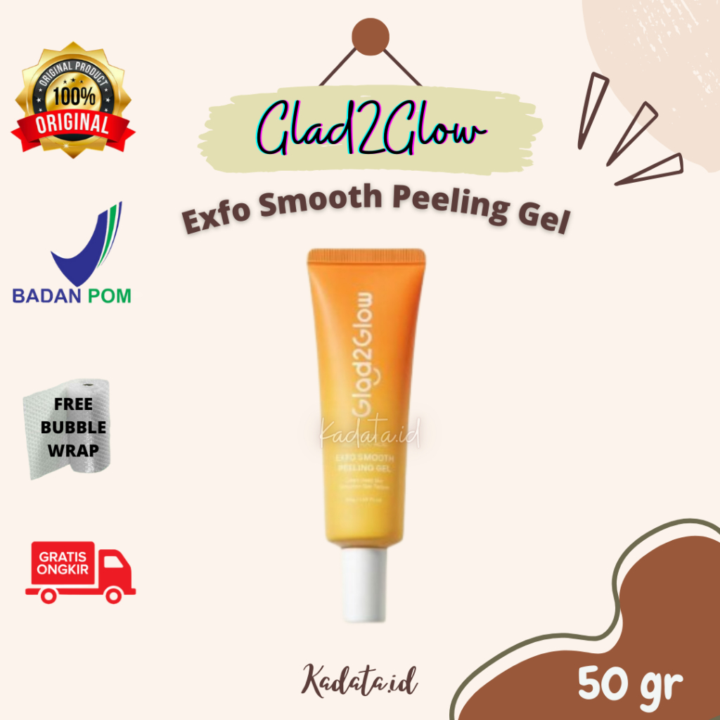 Jual GLAD2GLOW Peeling Gel Apricot Glycolic Acid Exfo Smooth Eksfoliasi ...