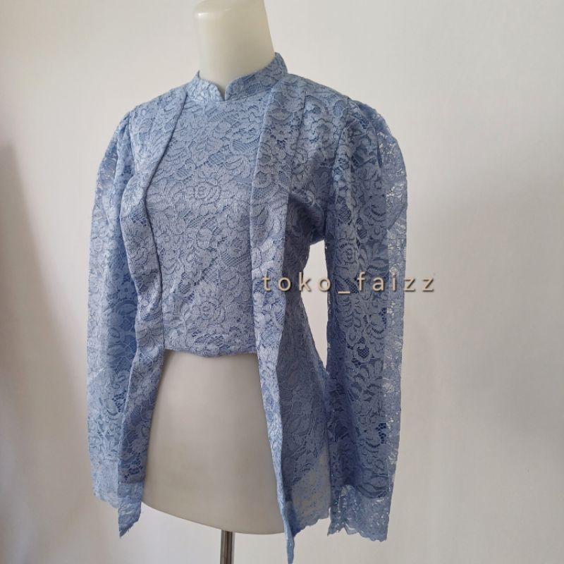 Jual Kebaya Brukat Kreasi / Kebaya Baby Blue / Kebaya Wisuda / Kebaya ...