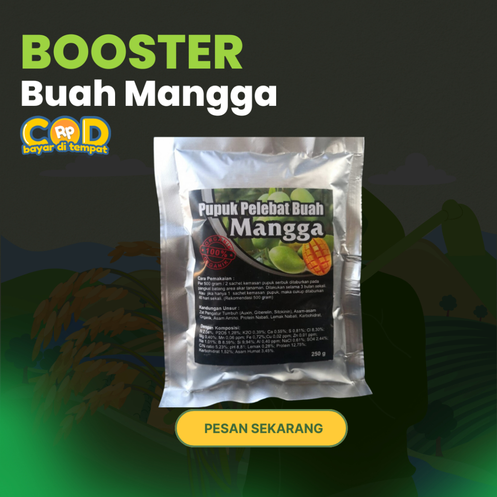 Jual BOOSTER MANGGA 250 GRAM PEMBUAHAN, PELEBAT DAN PEMANIS BUAH ...
